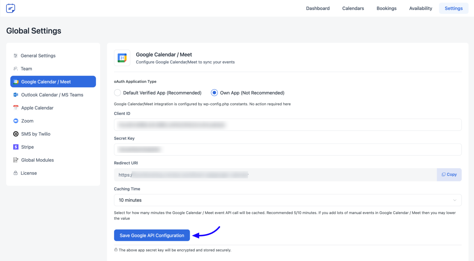 Google Calendar/Meet integration with FluentBooking - FluentBooking