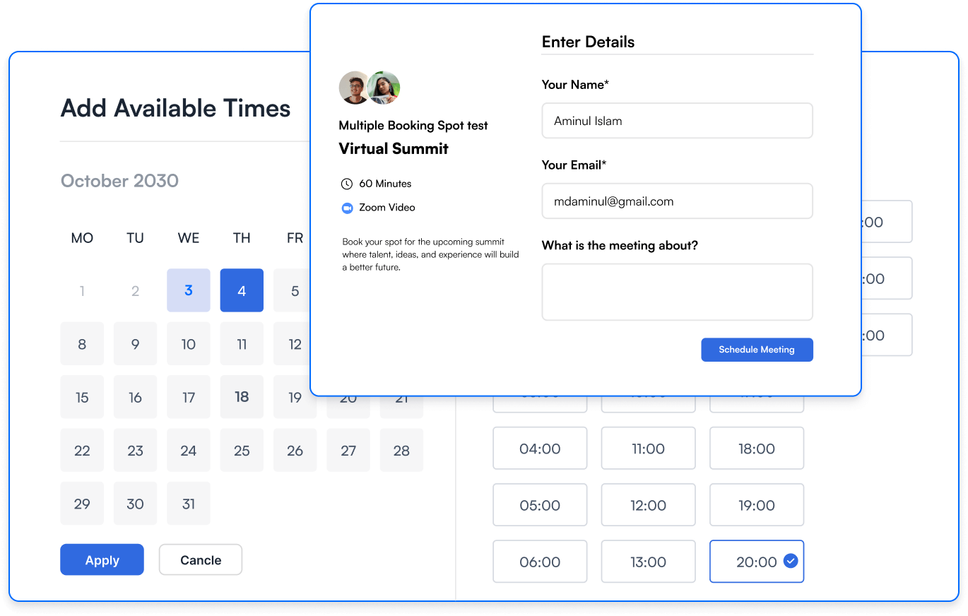 Multiple Meeting Types: Meet People the Way You Like!